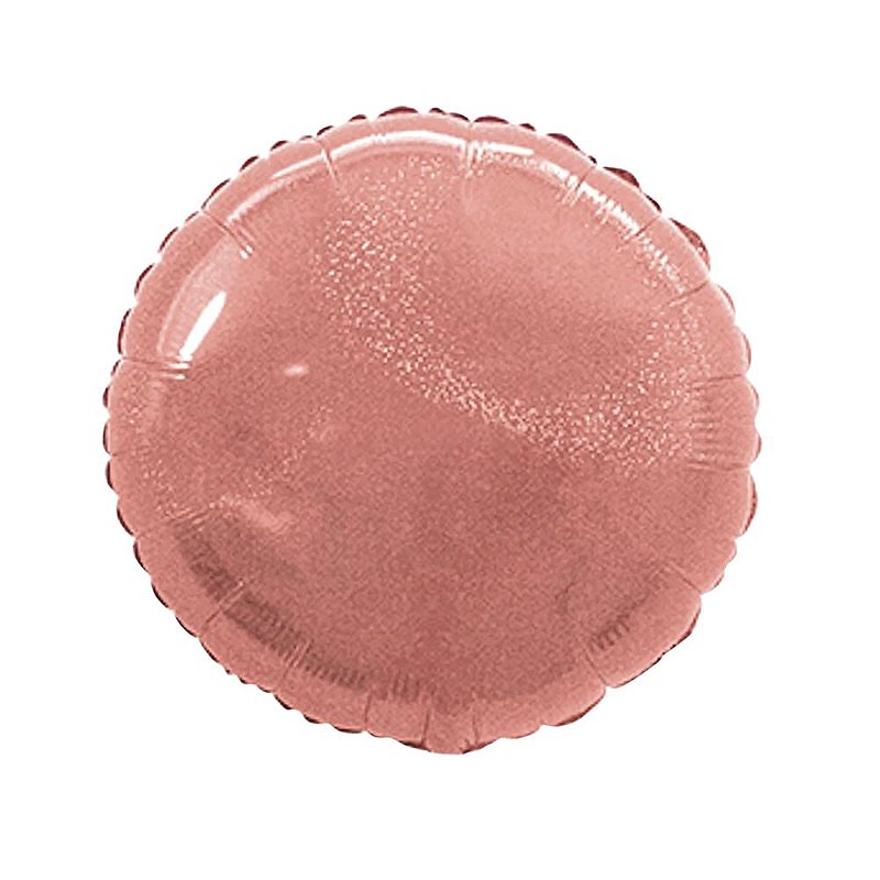 Balão Redondo 20" 50cm Hologlitter Ouro Rose Metalizado Decoração ...