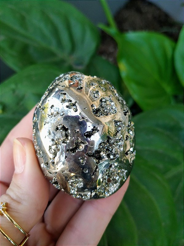 Pirita Peruana Lapidada - Patuá Cristais