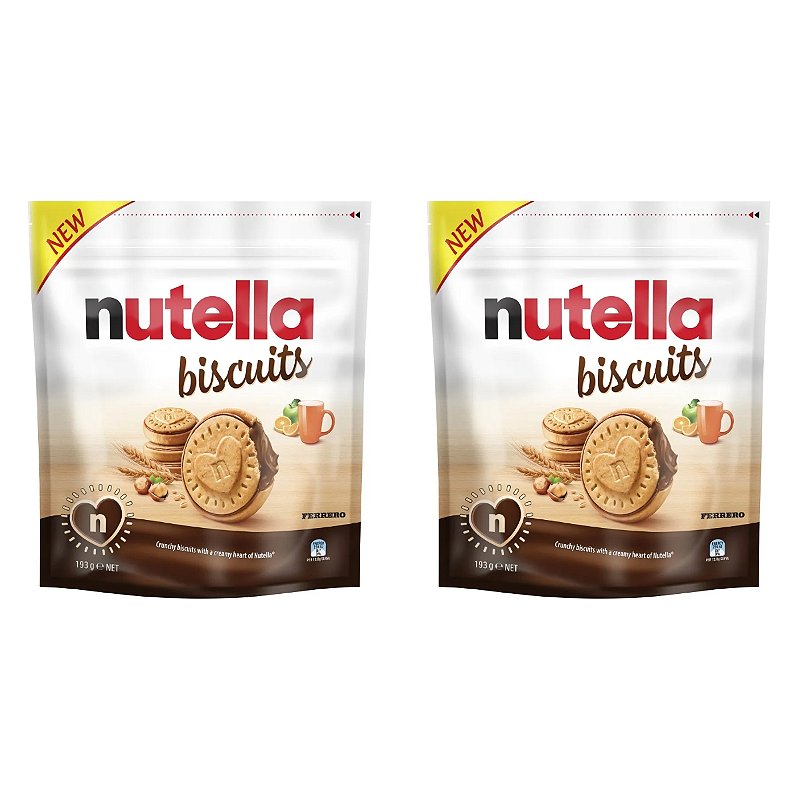Nutella Biscuits Hazelnut Spread With Cocoa Sandwich Cookies 193g - 2 ...