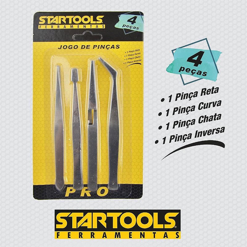 Jogo de Pinças 4 pçs StarTools - Star Parafusos e Ferramentas - Tudo em ...