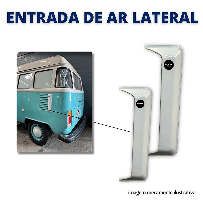 ENTRADA DE AR LATERAL KOMBI 1957-1997 - gracha