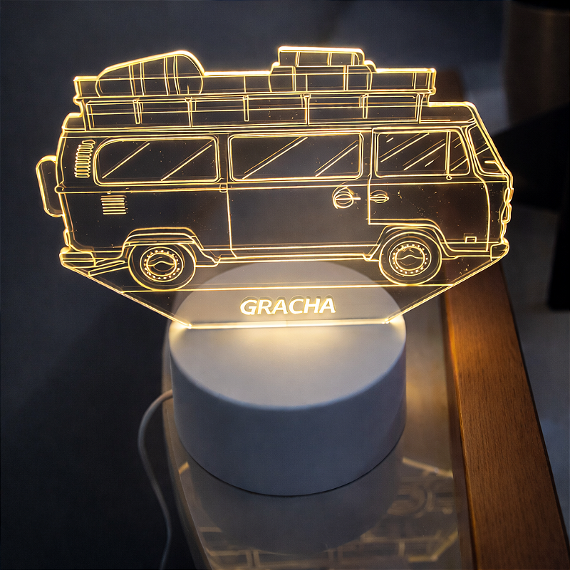Luminária Decorativa de Kombi - gracha