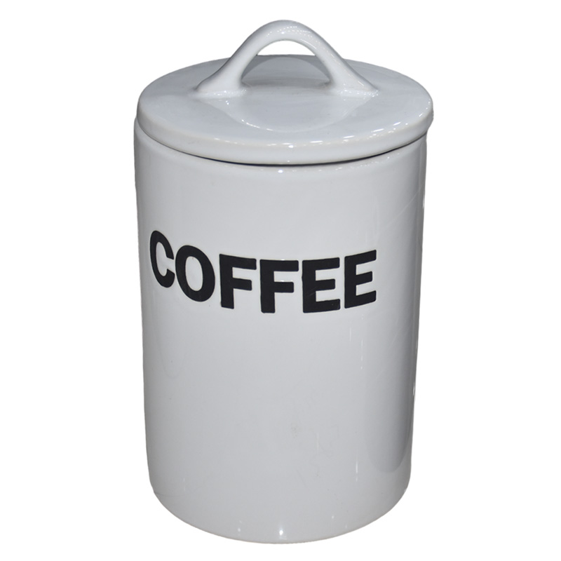 Pote Coffe Branco em Cerâmica - Casa Náutica