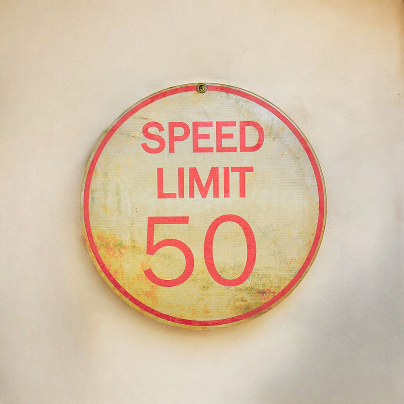 Placa Speed Limit - Casa Náutica