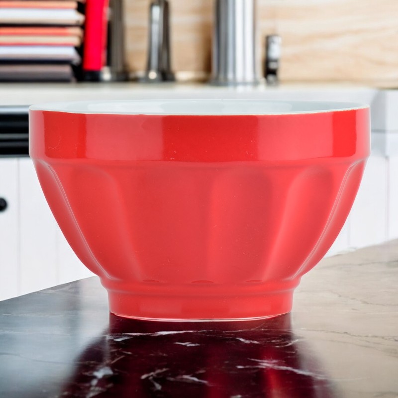 Tigela Color Vermelha em Cerâmica 750ml - Casa Náutica