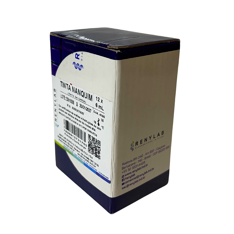 Corante Tinta Nanquim 10% - Caixa com 12 Frascos de 6 ml - ProMedical