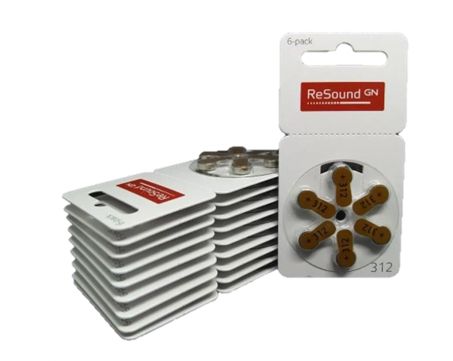 GN RESOUND 312 / PR41 - 10 Cartelas - 60 Baterias para Aparelho Auditivo - AudiStore - Loja Online