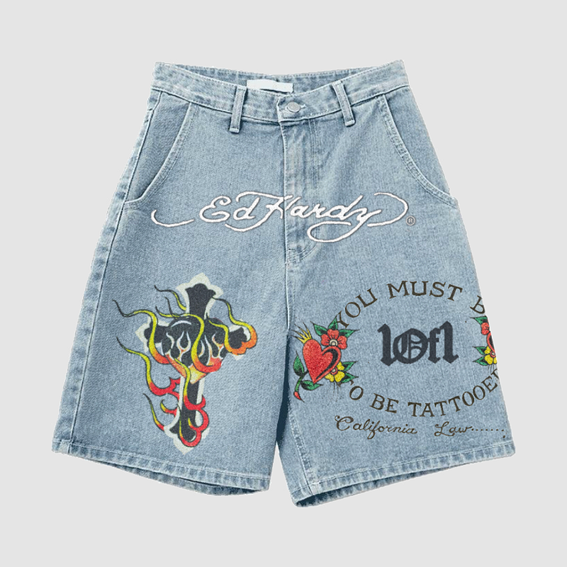 Jorts Exclusiviist 1OF1 x Ed Hardy "N1RVANA" - Overstreets