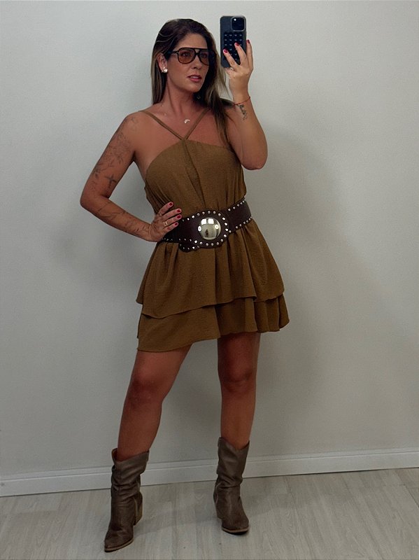 VESTIDO MANU MOCCA MOUSSE (AR25-0361) - LOJA ACESSO RESTRITO - Temos ...