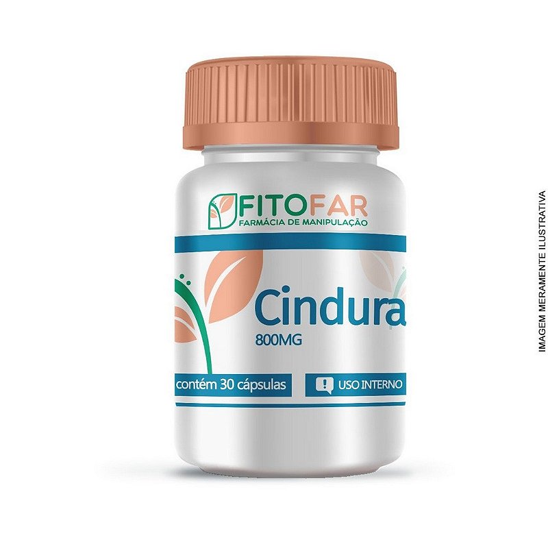 Cindura 800mg - 30 cápsulas - Fitofar Farmácia de Manipulação