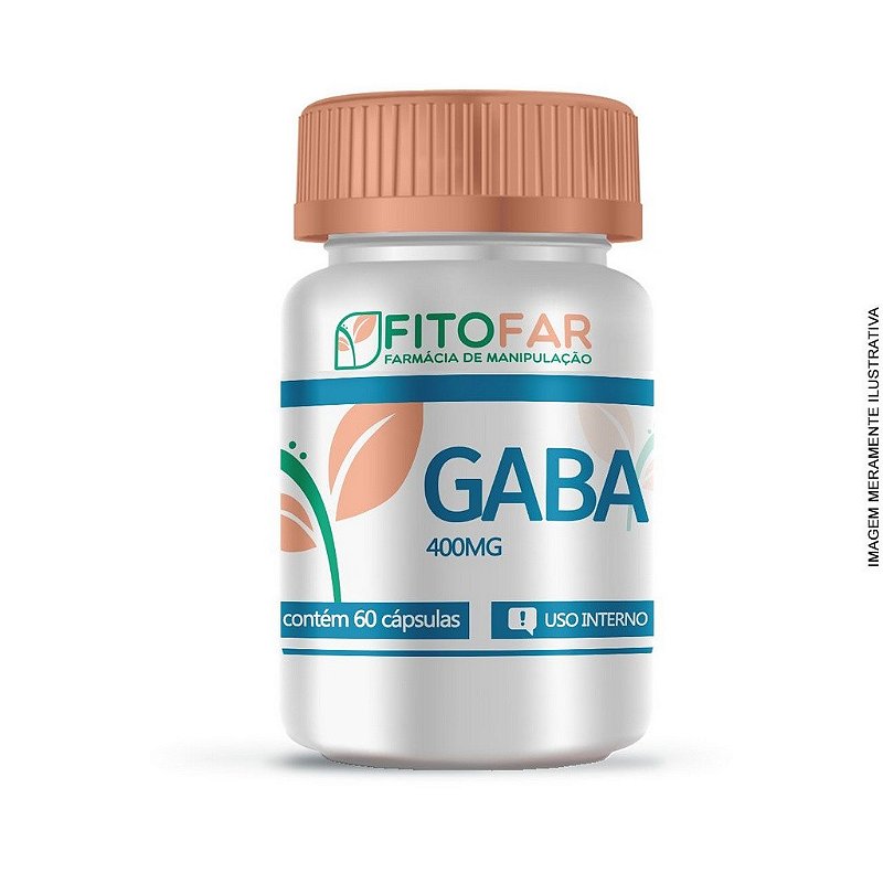 Gaba 400mg - 60 cápsulas - Fitofar Farmácia de Manipulação