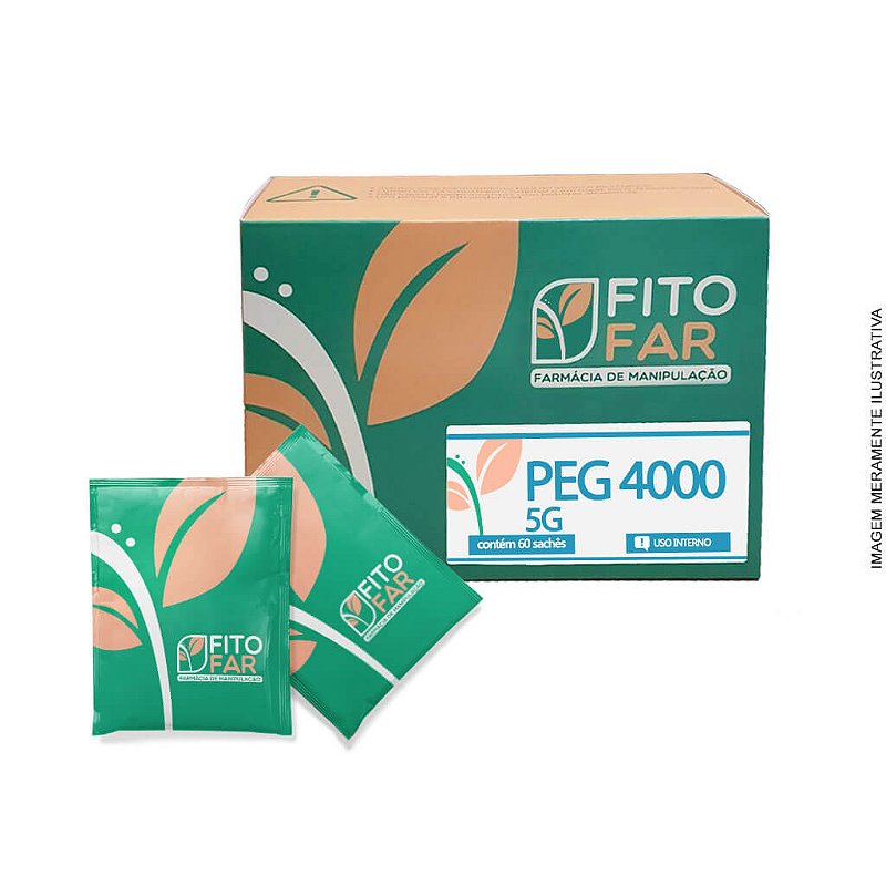 PEG 4000 5G - 60 Sachês - Fitofar Farmácia de Manipulação