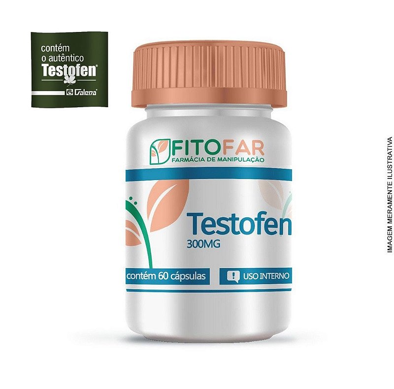 Testofen 300mg - 60 cápsulas - Fitofar Farmácia de Manipulação