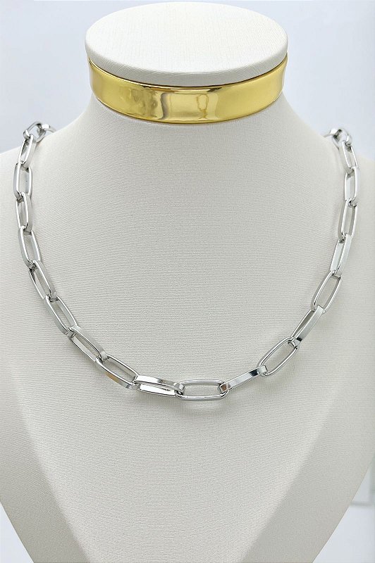 Colar Longo Cartier em Aço inox polida - medida 40cm- 1 unidade - Tudo ...