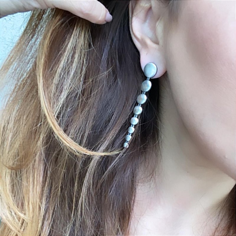 Brinco Daniela - Prata Velho - Misturar com Estilo - Acessórios ...