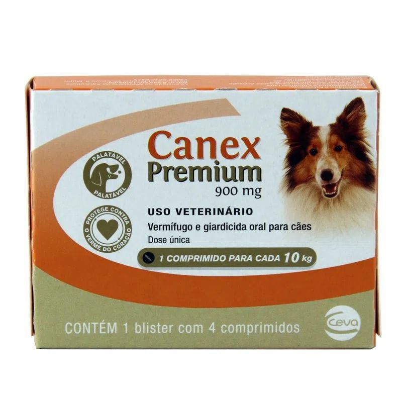 Canex Premium Cães 900MG Com 4 Comprimidos - Arla Loja online