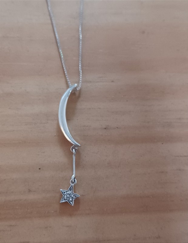 Colar Lua e Estrela - Fernanda Villela Jóias e Bijuterias