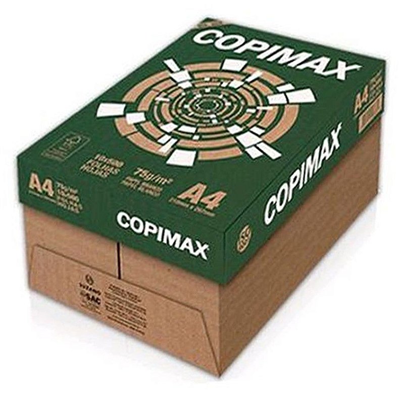 Papel A4 Copimax 210x297 Caixa Com 10 Pacotes com 500 Folhas - Recopel ...