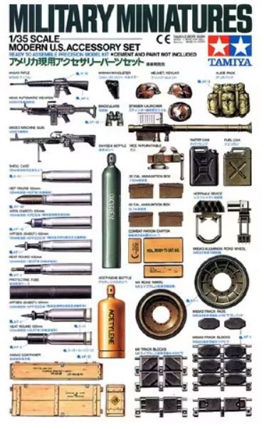 Tamiya - Modern U.S. Accesory Set - 1/35 - HTC - MODELISMO