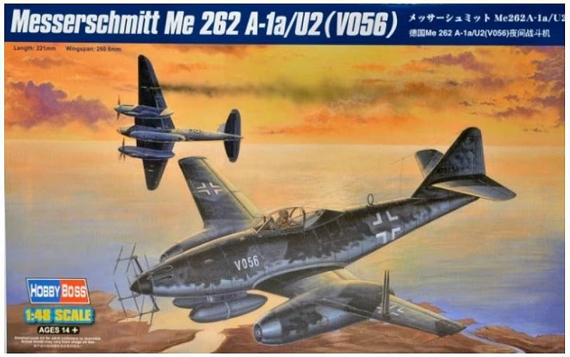 Hobby Boss - Messerschmitt Me 262 A-1a/U2 (V056) - 1/48 - HTC - MODELISMO