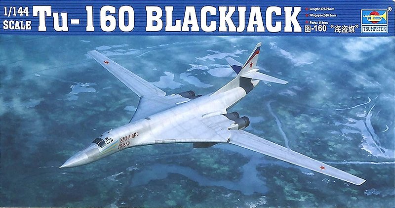 Trumpeter - Tu-160 Blackjack - 1/144 - HTC - MODELISMO