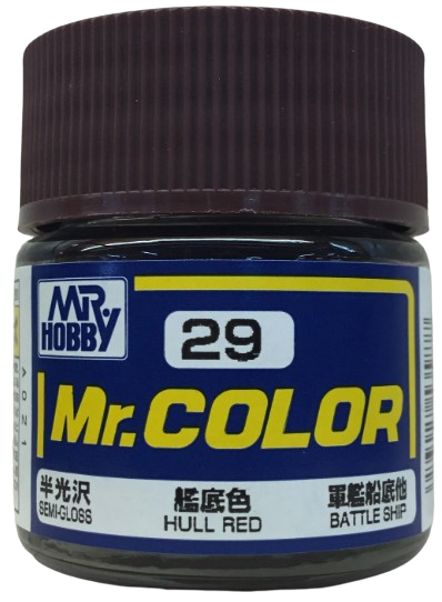 Gunze - Mr.Color C029 - Hull Red (Semi-Gloss) - HTC - MODELISMO