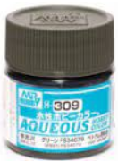 Gunze - Aqueous Hobby Colors H309 - Green FS34079 (Semi-Gloss) - HTC ...