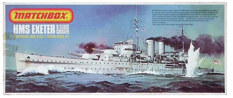 Matchbox - HMS Exeter B-Class Cruiser - 1/700 (Sem Caixa) - HTC - MODELISMO