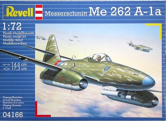 Revell - Messerschmitt Me-262 A-1a - 1/72 (sem caixa) - HTC - MODELISMO
