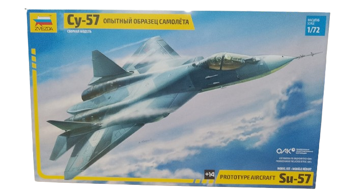 Zvezda - Prototype Aircraft Sukhoi Su-57 - 1/72 - HTC - MODELISMO