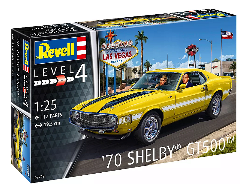 Revell - Ford Mustang Shelby GT 500 1970 - 1/25 - HTC - MODELISMO