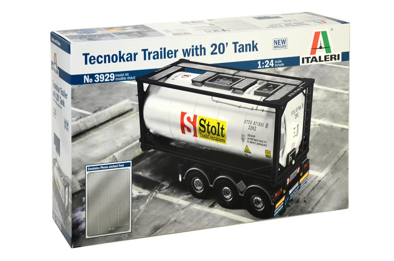 ITALERI - Tecnokar Trailer with 20' Tank - 1/24 - HTC - MODELISMO