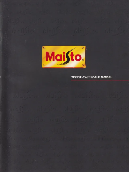 MAISTO - Catálogo Maisto 1999 - HTC - MODELISMO