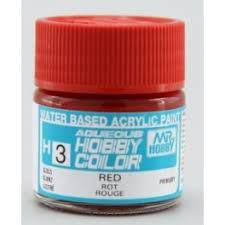 Gunze - Aqueous Hobby Colors H003 - Red (Gloss) - HTC - MODELISMO