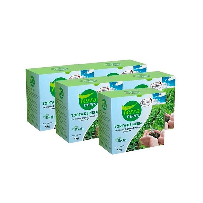Torta de Neem 1Kg (Kit c/ 5): Terra Neem | GrowFert - GrowFert: Cultivo ...