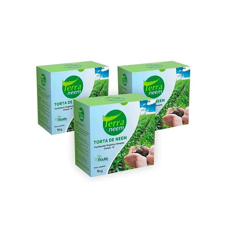 Torta de Neem 1Kg (Kit c/ 3): Terra Neem | GrowFert - GrowFert: Cultivo ...