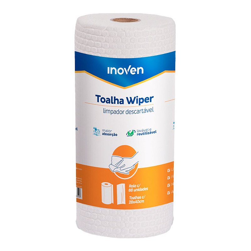 Pano Multiuso Rolo Branco Inoven 28cmx40cm C/88 | Essenza - Produtos de ...
