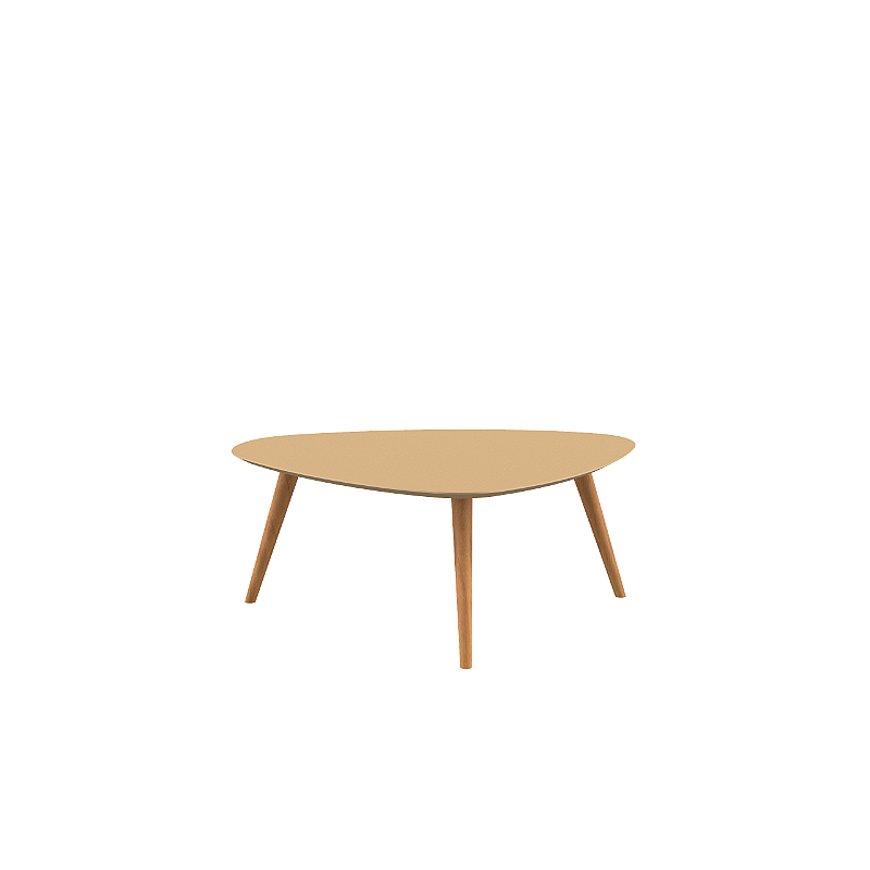 MESA DE CENTRO CICLO TRIANGULAR TAMPO BRONZE - AMENDOA - Guido ...