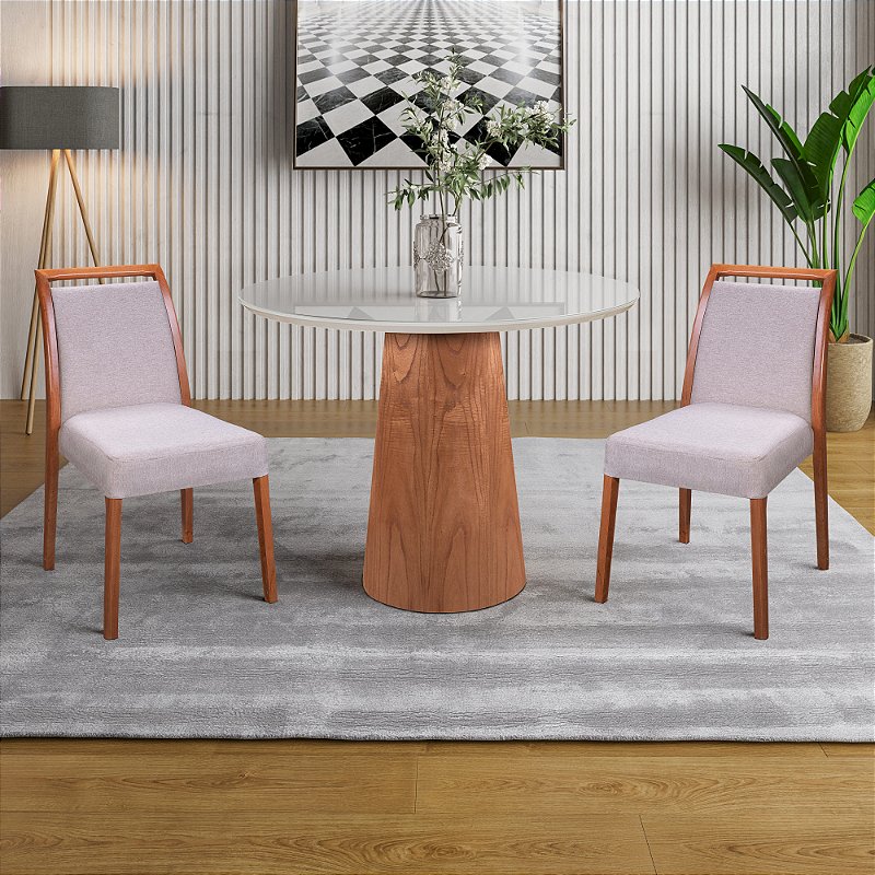 MESA CONE RED. 0,90CM DIAM. VD OFF WH ./OFF/CINAM (SÓ A MESA) - Casa ...