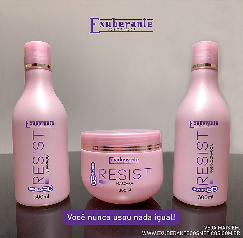 KIT RESIST 300ml - Loja Exuberante Cosméticos