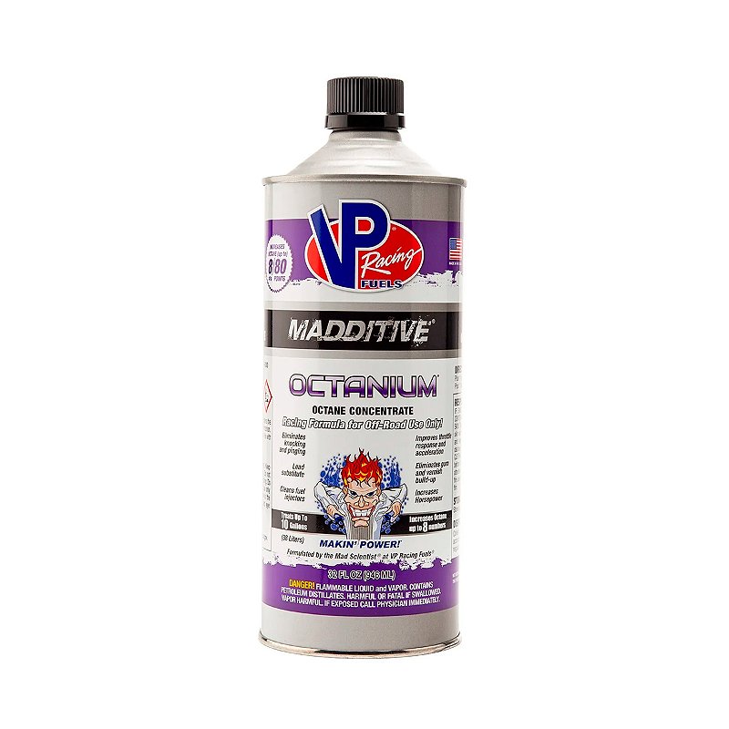 Madditive (ROXO) Octanium Octane Booster Com Chumbo 946ml 1QT VP Racin ...