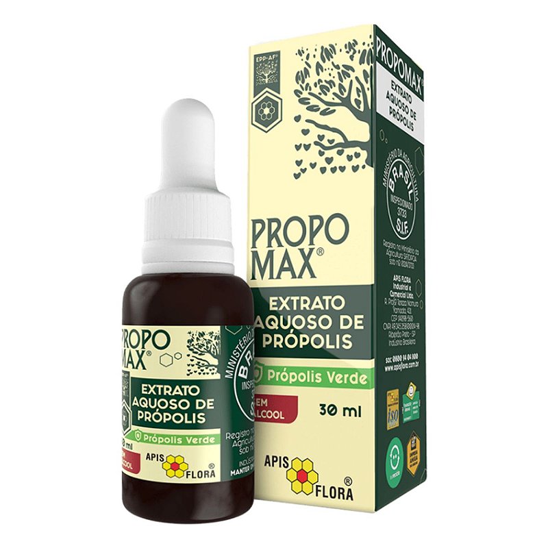 Propomax Extrato Aquoso De Própolis 30ml Apis Flora - Natunutra