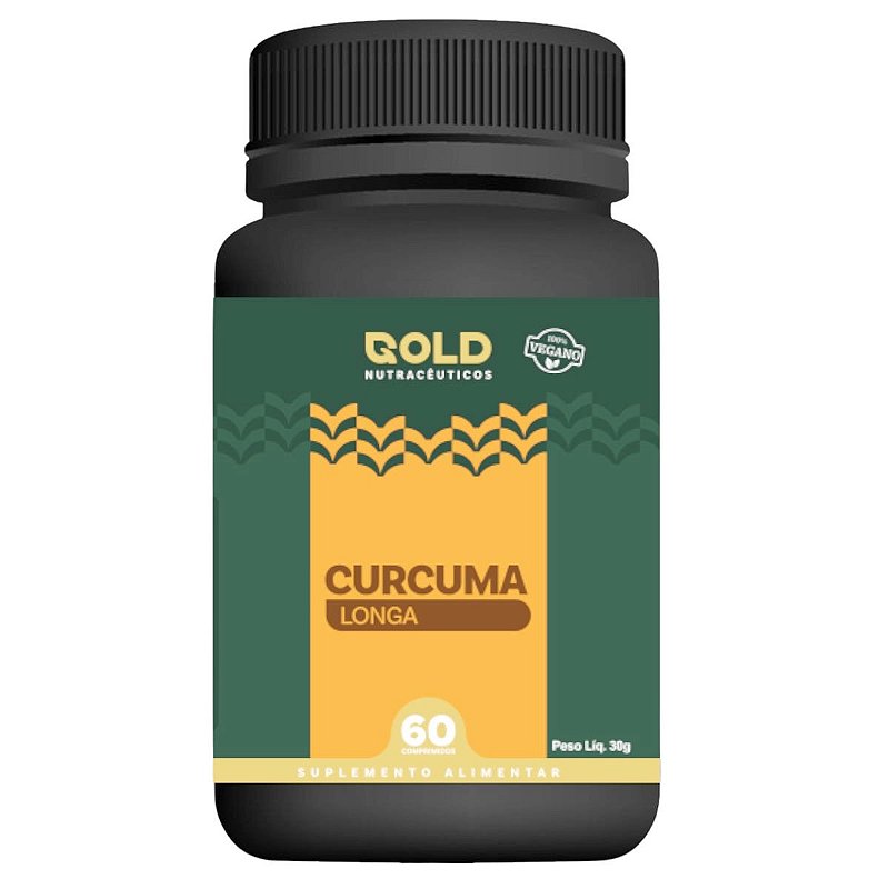 Cúrcuma Longa Vegana 60 Comprimidos Gold Nutracêuticos - Natunutra