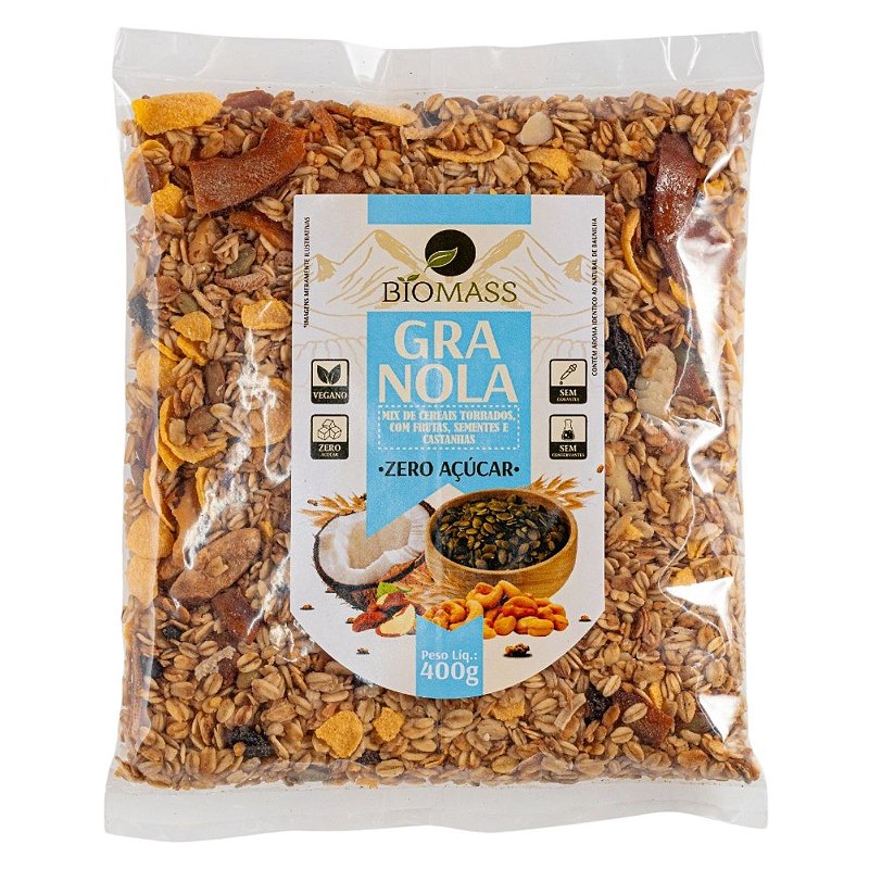 Granola Zero Açucar Biomass - Natunutra