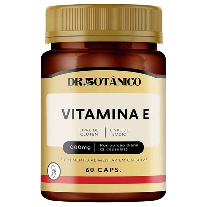 Vitamina E 1000Mg 60 Cápsulas Dr. Botânico - Natunutra