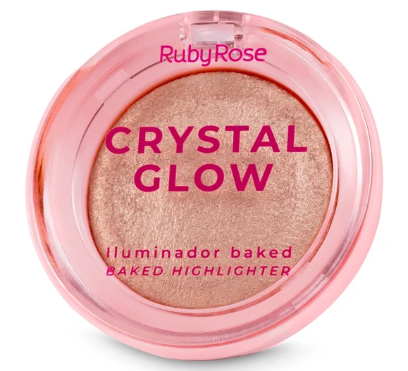 Iluminador Baked Crystal Glow PEACH GLAM - Ruby Rose - Luxx Make Up