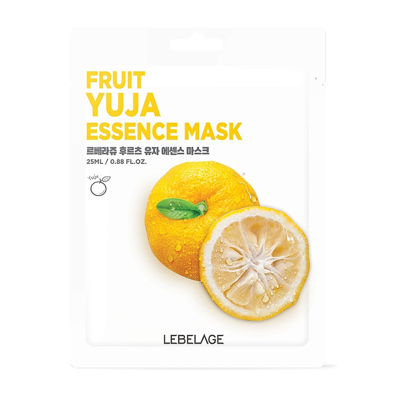 Máscara de Hidratação Fruit Yuja Essence Mask - Lebelage - Lily Makeup ...