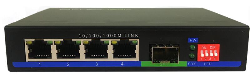 Switch PoE - 4 PORTAS RJ45 - Fiberexpress