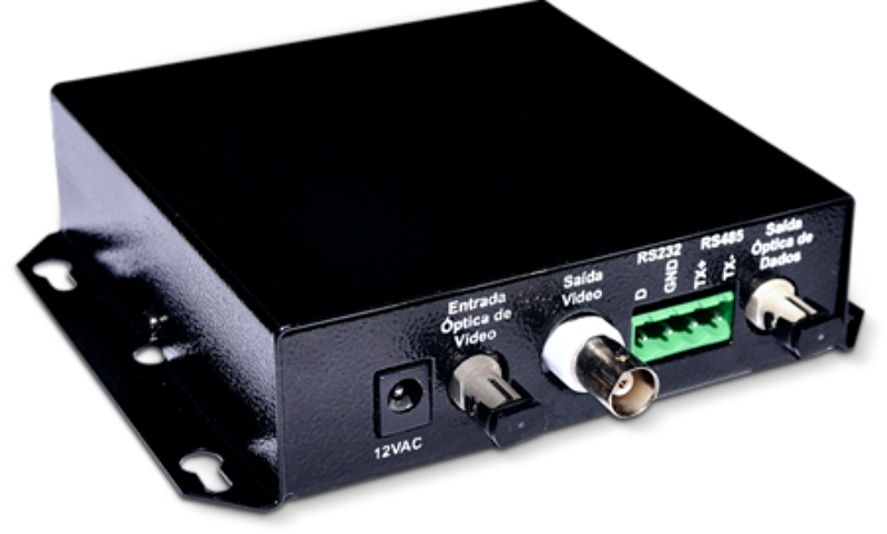 Conversor de vídeo e dados em duas fibras – Multimodo - Fiberexpress