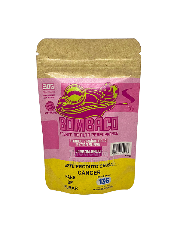 Tabaco Bombaco Extra Suave - 30g - Tabacaria Premium
